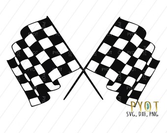 Checkered Flags SVG,PNG, and JPEG File - Etsy