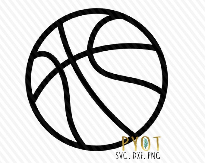 Basketball Outline SVG, DXF, PNG - Etsy