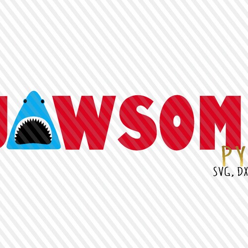 Totally Jawsome Svg Shark Ocean Beach Surfing Design Tshirt | Etsy