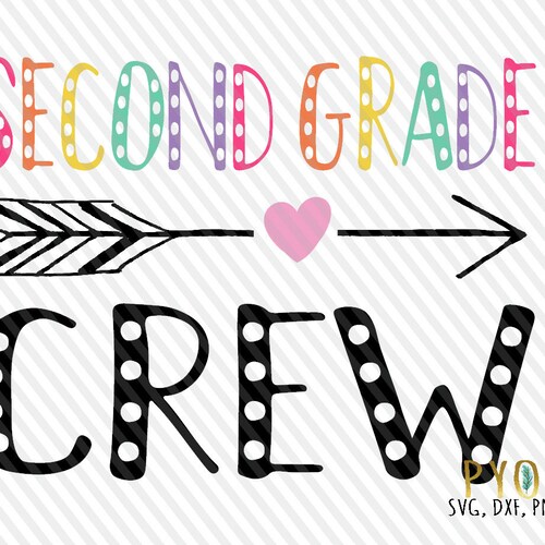 2nd Grade Crew SVG PNG Second Grade SVG Back to School Svg - Etsy