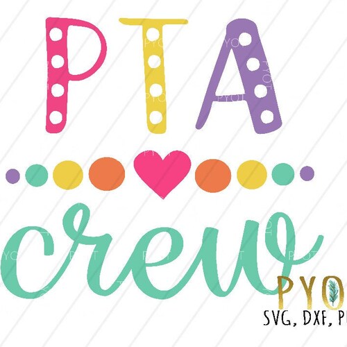 PTA Svg PTA Squad Svg Pto Svg Parent Teacher Appreciation - Etsy Hong Kong