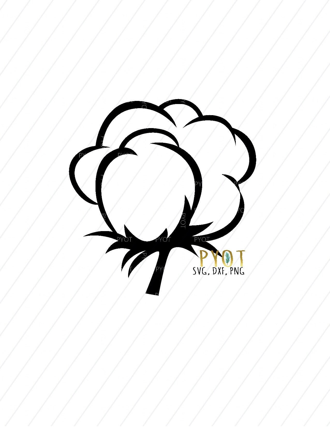 Cotton SVG, DXF, PNG - Etsy