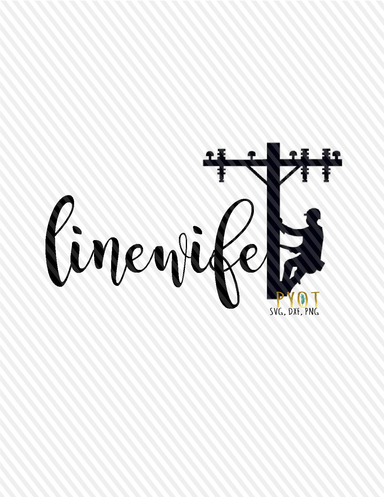Linewife SVG DXF PNG | Etsy