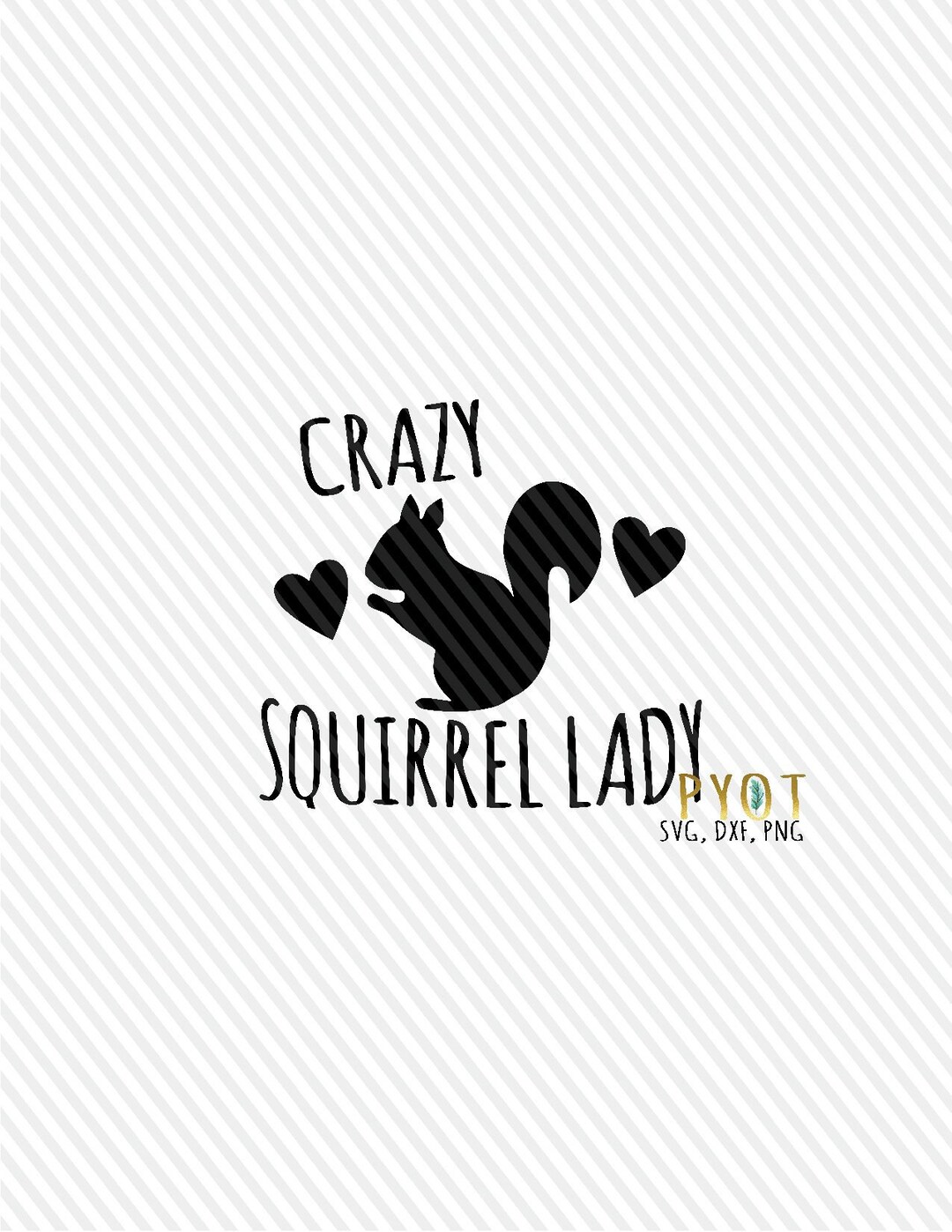 Crazy Squirrel Lady SVG, DXF, PNG - Etsy