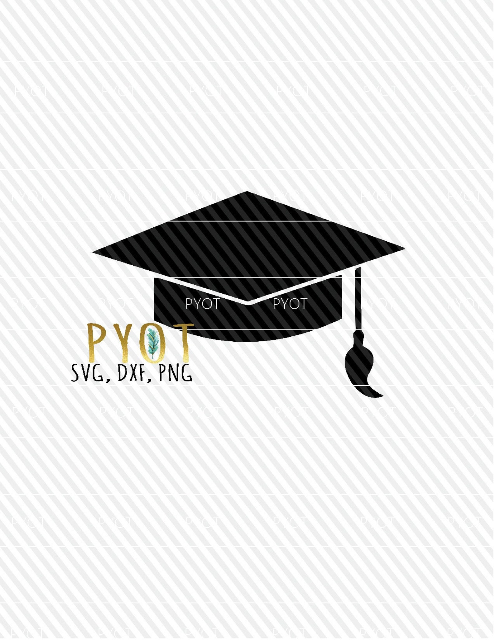 Graduation Cap SVG DXF PNG | Etsy