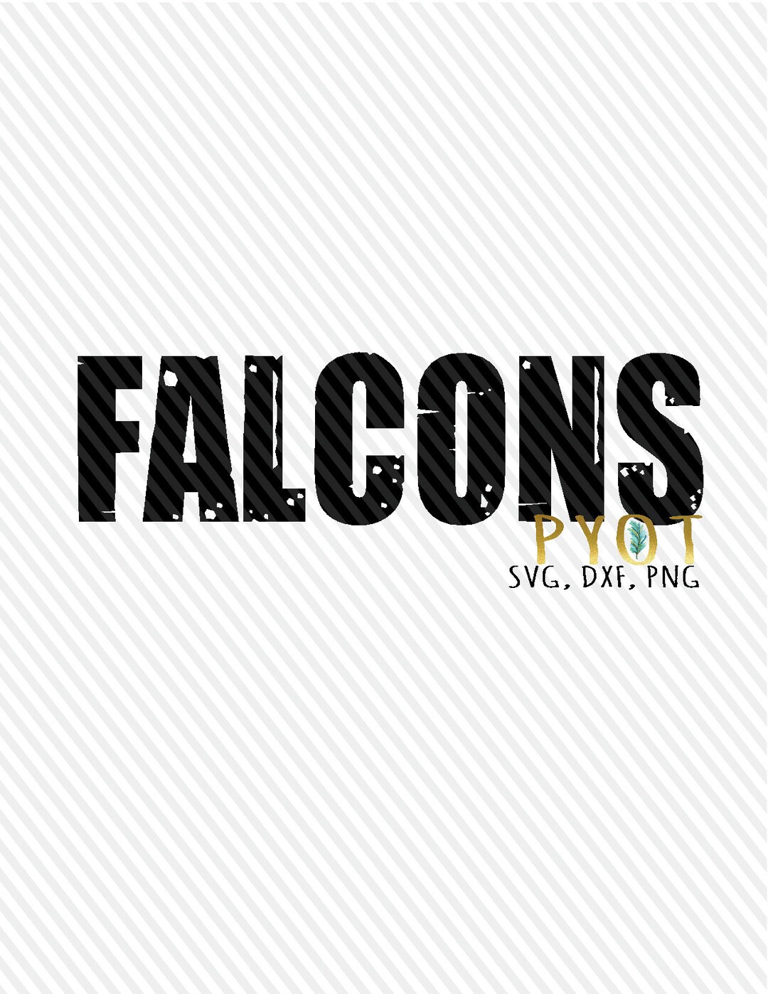 Falcons Distressed SVG, DXF, PNG - Etsy