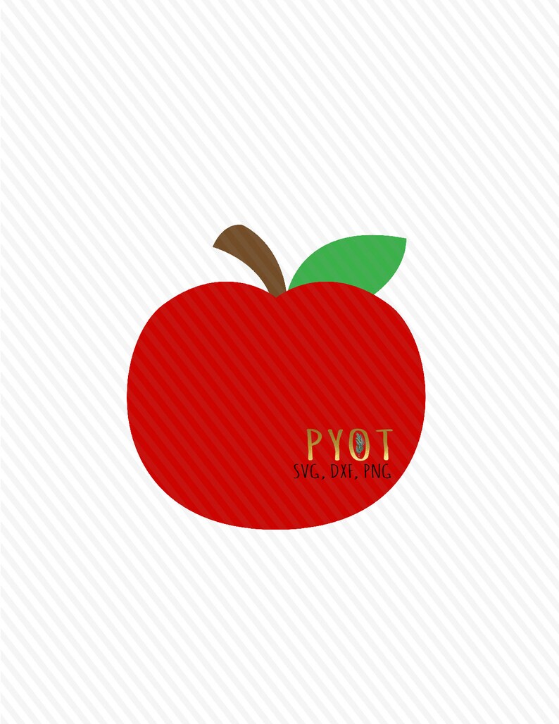 Apple SVG DXF PNG | Etsy