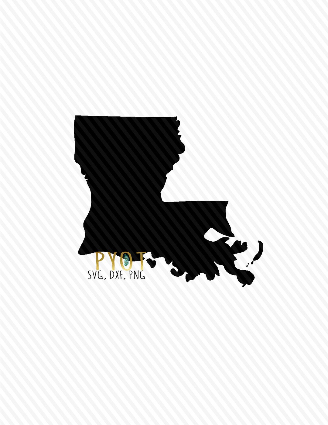 Louisiana State SVG, DXF, PNG - Etsy