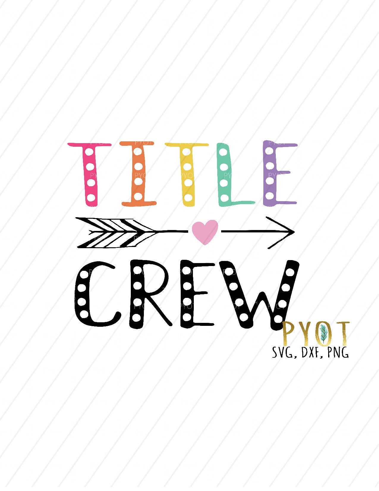 Title Crew SVG DXF PNG | Etsy