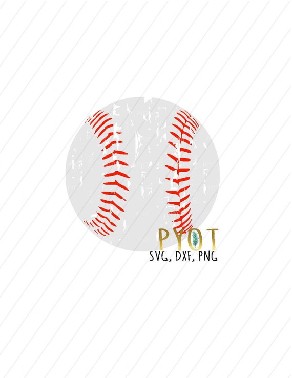 Baseball Distressed SVG DXF PNG | Etsy