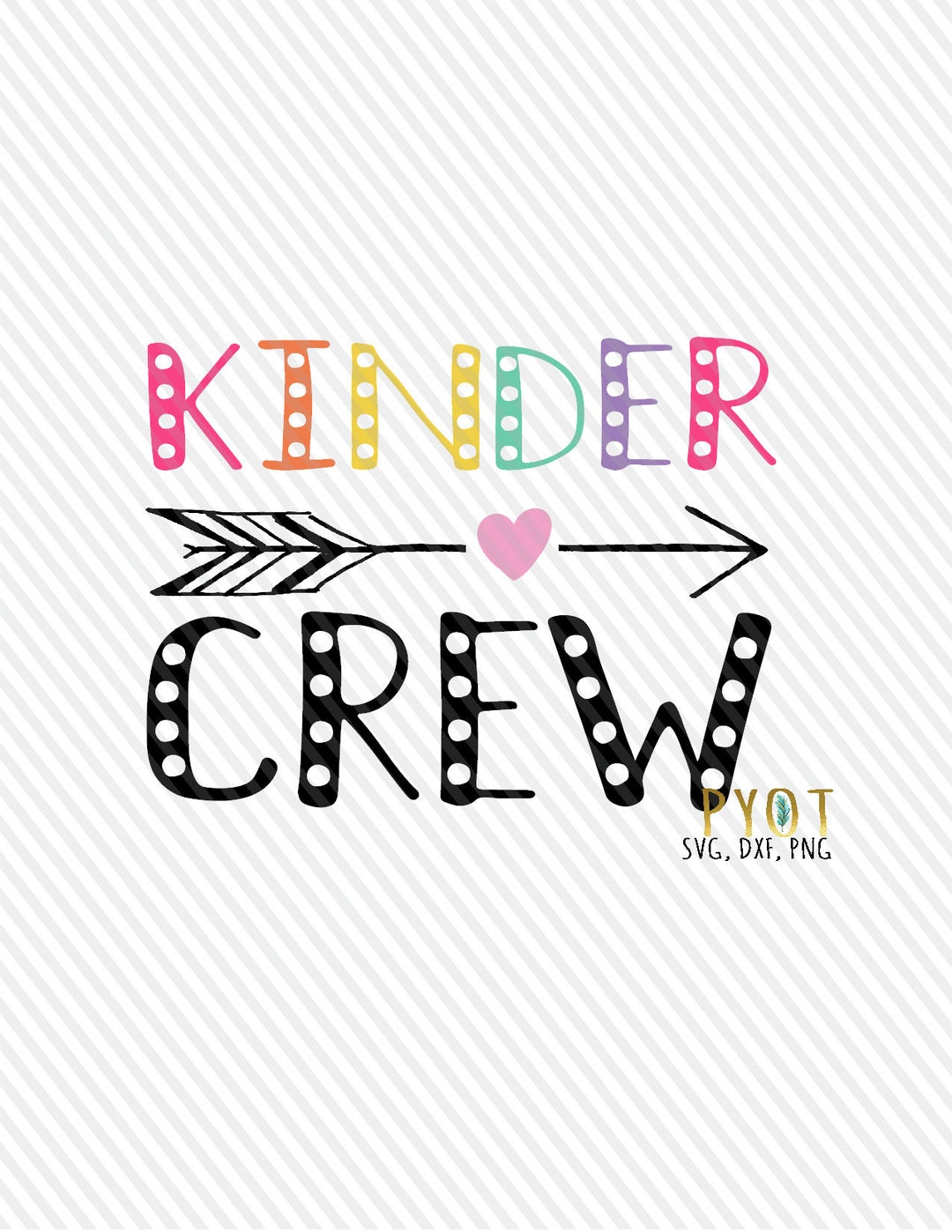 Kinder Crew SVG, DXF, PNG - Etsy