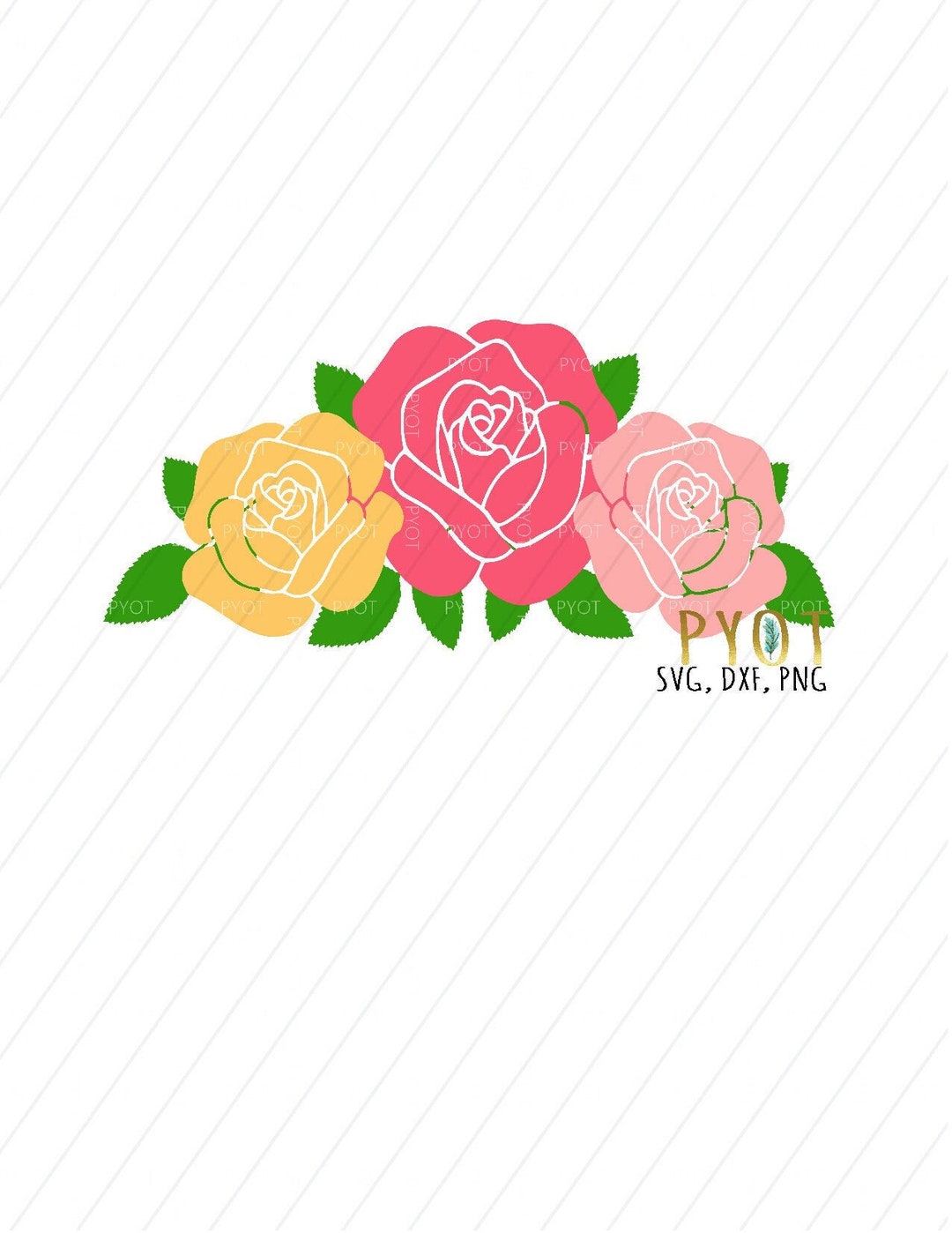 Floral Swag SVG, DXF, PNG - Etsy