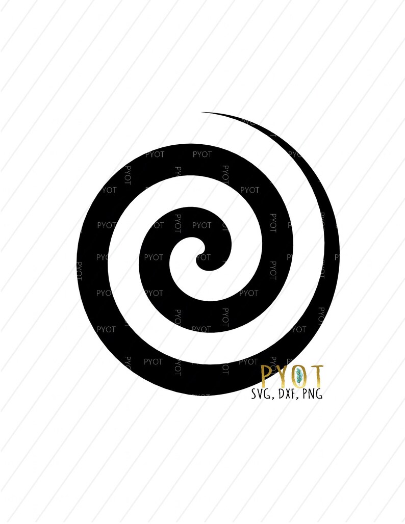 Spiral SVG DXF PNG - Etsy