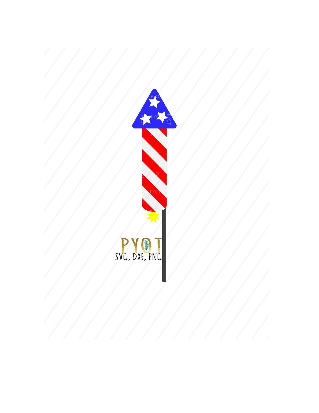 Firework Rocket SVG, DXF, PNG - Etsy