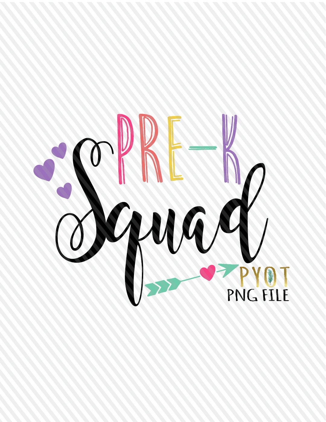 Pre-k Squad PNG Design, Sublimation, Transfers, High Resolution - Etsy
