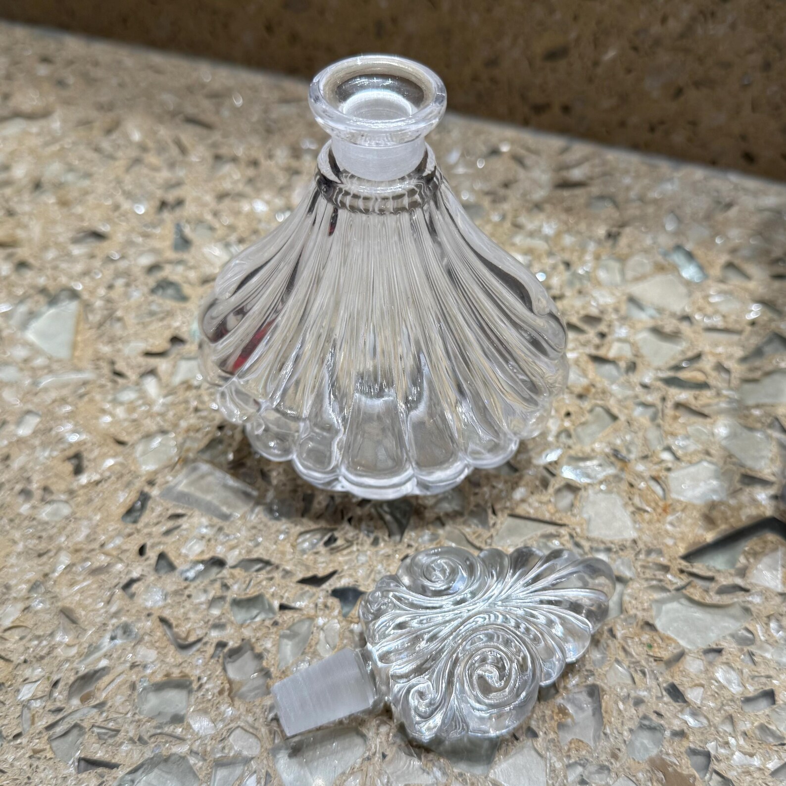 Vintage German Crystal Perfume Bottle - Etsy