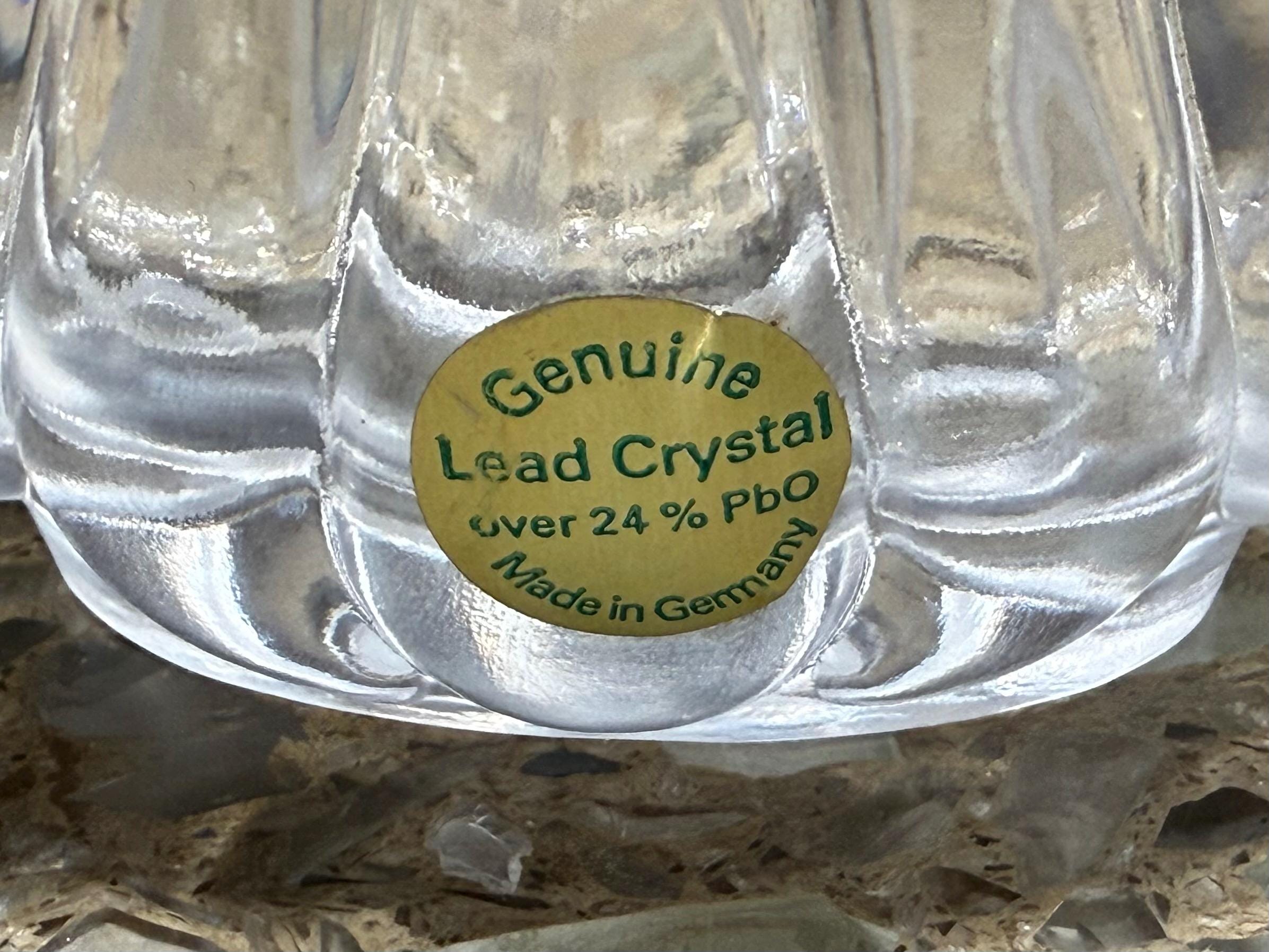 Vintage German Crystal Perfume Bottle - Etsy