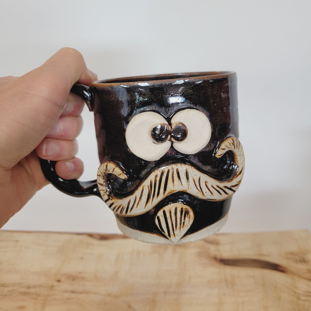 Father's Day Goatee Coffee Mug Handlebar Mustache Coffee Cup. Witty ...
