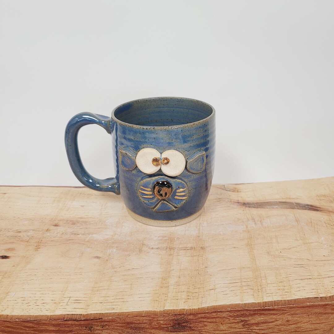 Cat Coffee Cup. Feline Mug. Nelson Studio Ug Chug Animal Face Mug ...