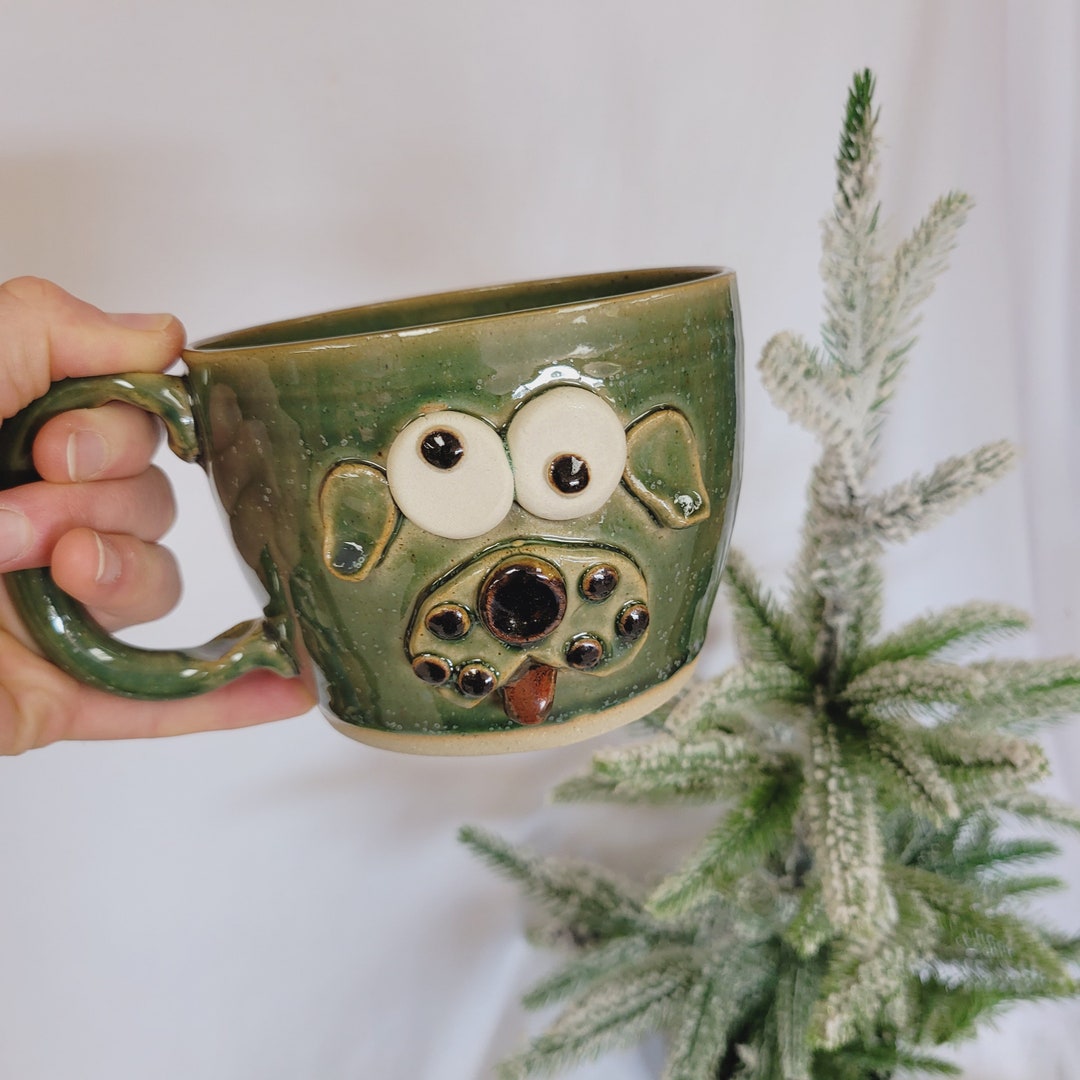 PINKERTON Soup Mug. Funny Puppy Dog Mischief Maker Bowl. Breakfast ...