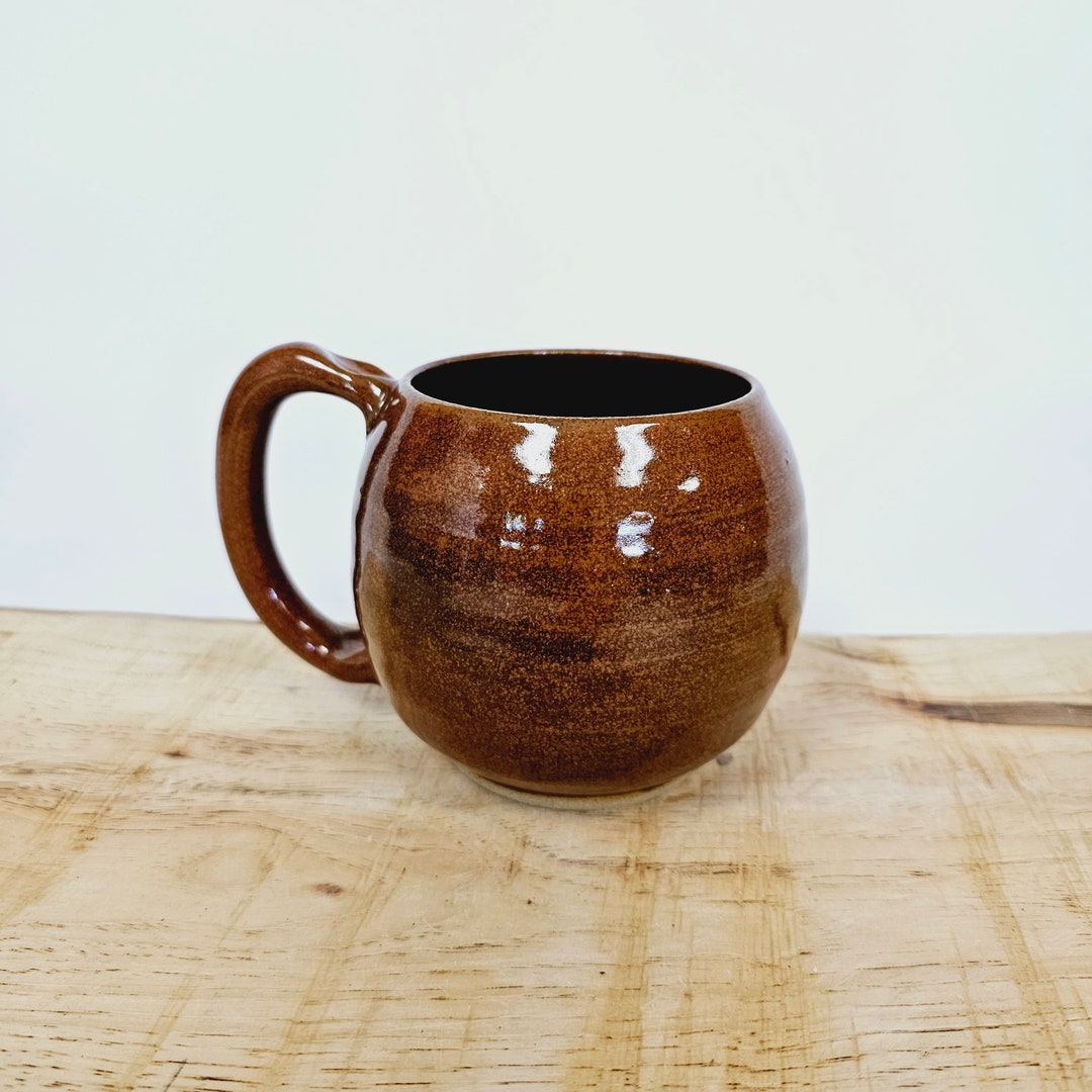 NEW Pottery Wheel Round Shaped Coffee Cup Mug 12 Oz Medium Coffee Lover ...
