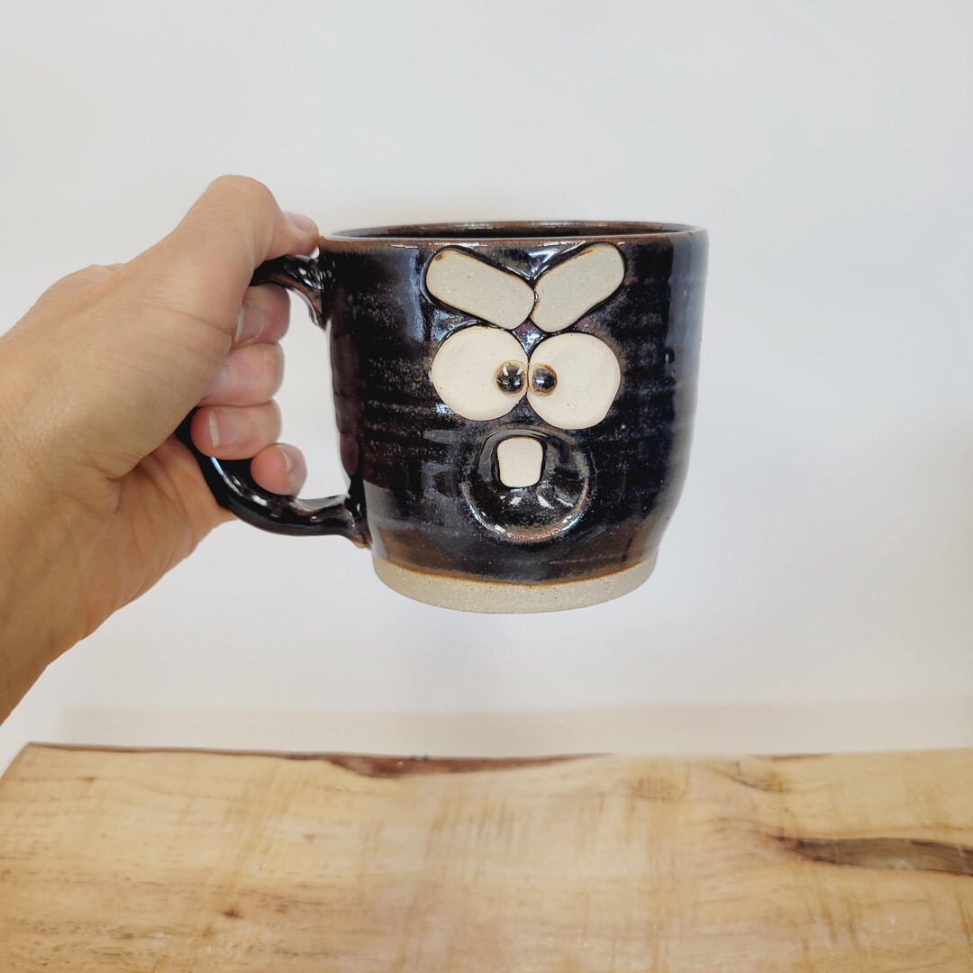 Grimacing Face Mug. Hilarious Microwave and Dishwasher Safe Stoneware ...