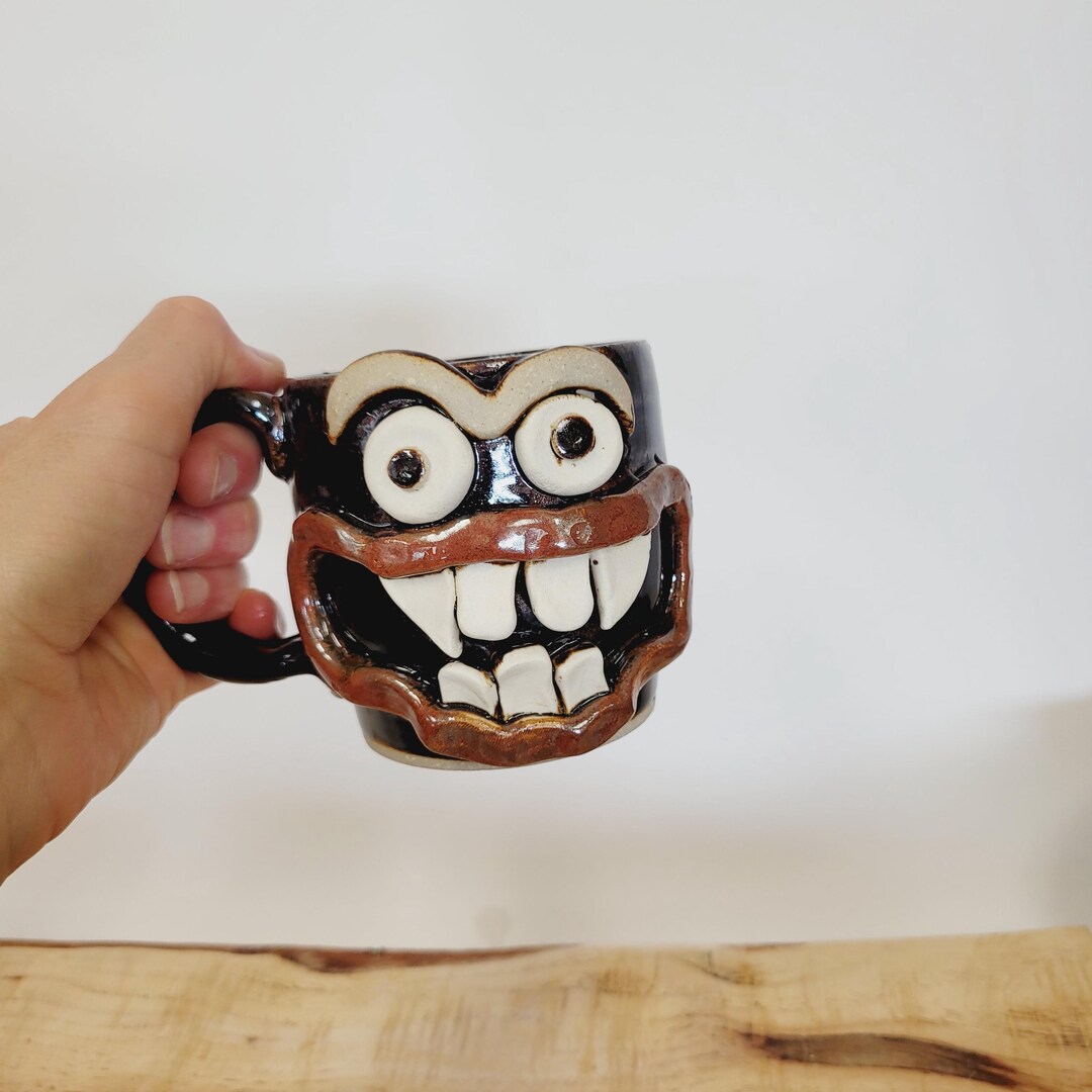 HALLOWEEN Stacy the Vampire Mug. Monster Coffee Cup. Vampire Fang Teeth ...