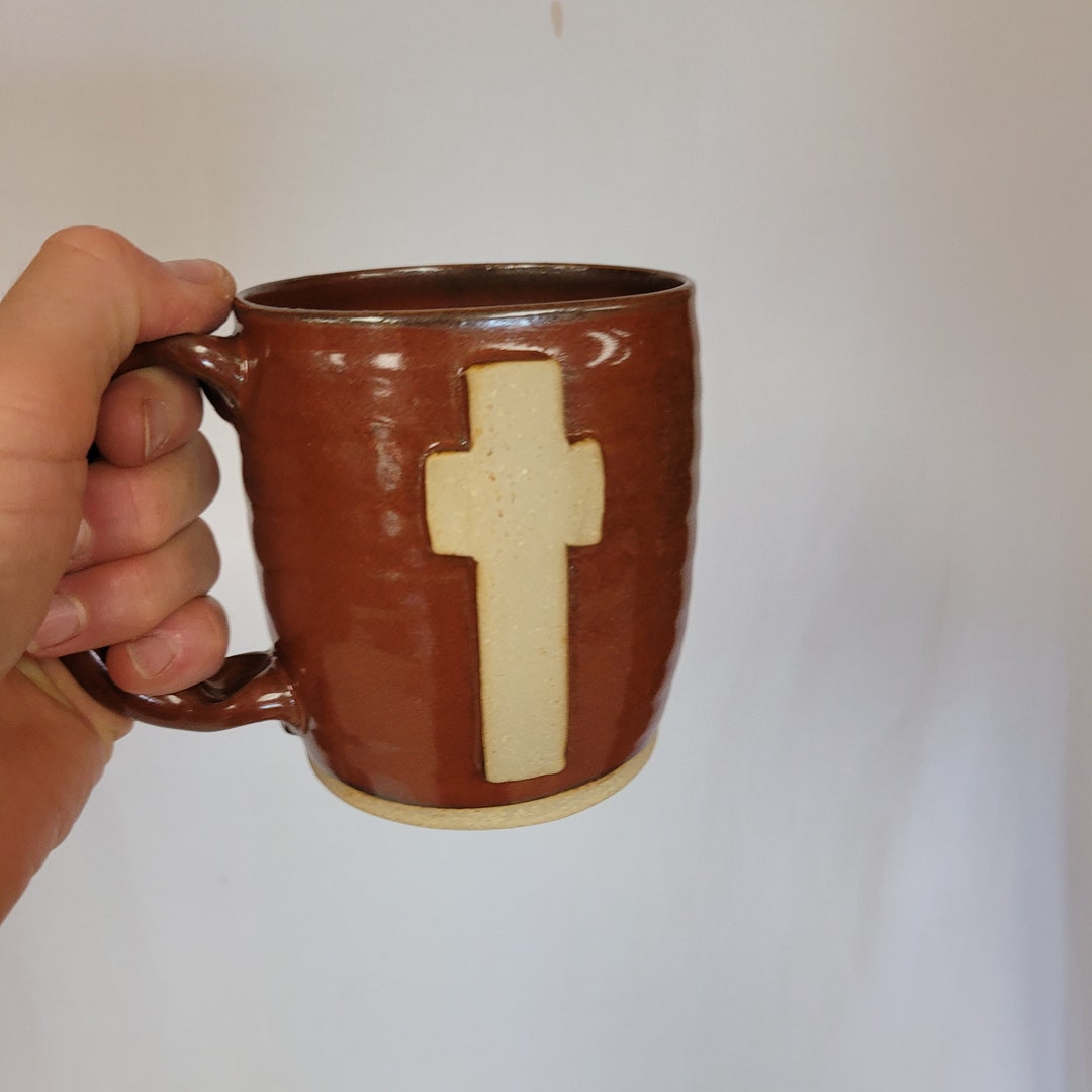 Rustic Cross Coffee Cup. Christian Cross Mug. Pastor Preacher Priest ...