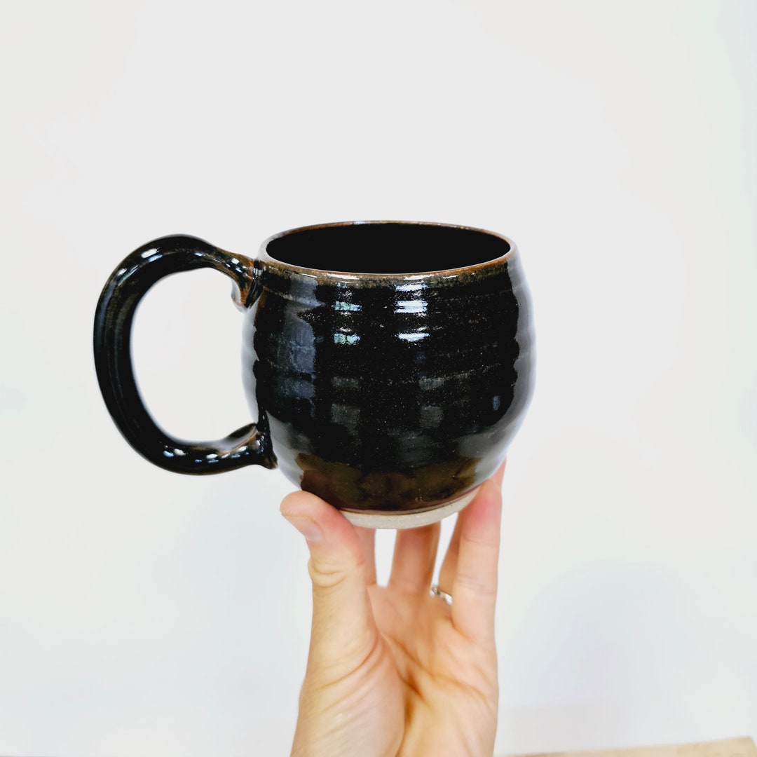 NEW Pottery Wheel Round Shaped Coffee Cup Mug 12 Oz Medium Coffee Lover ...