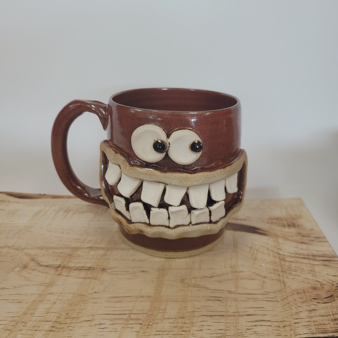 NEW. Health Food Coffee Cups and Mugs. Funny Confused Face Mug. Red ...