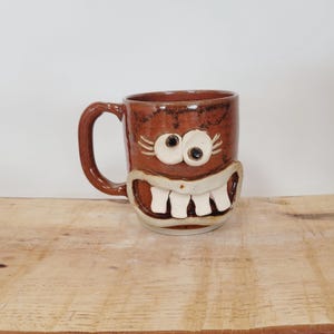 Crazy Busy Woman LAURA Large Coffee Cup. Handmade Pottery Gift for Her ...