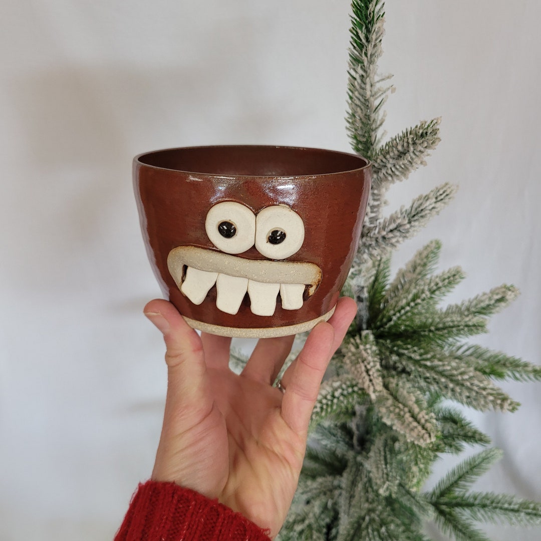 Large Soup Bowl in Rustic Red. Nervous Overbite Ug Chug Soup Mug ...