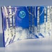 Midnight Winter Aspen Birch Forest Glass Standing Panel - Mantel or ...