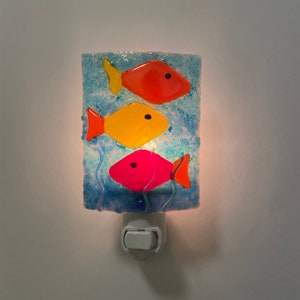 Colorful Fish Night Light - Etsy