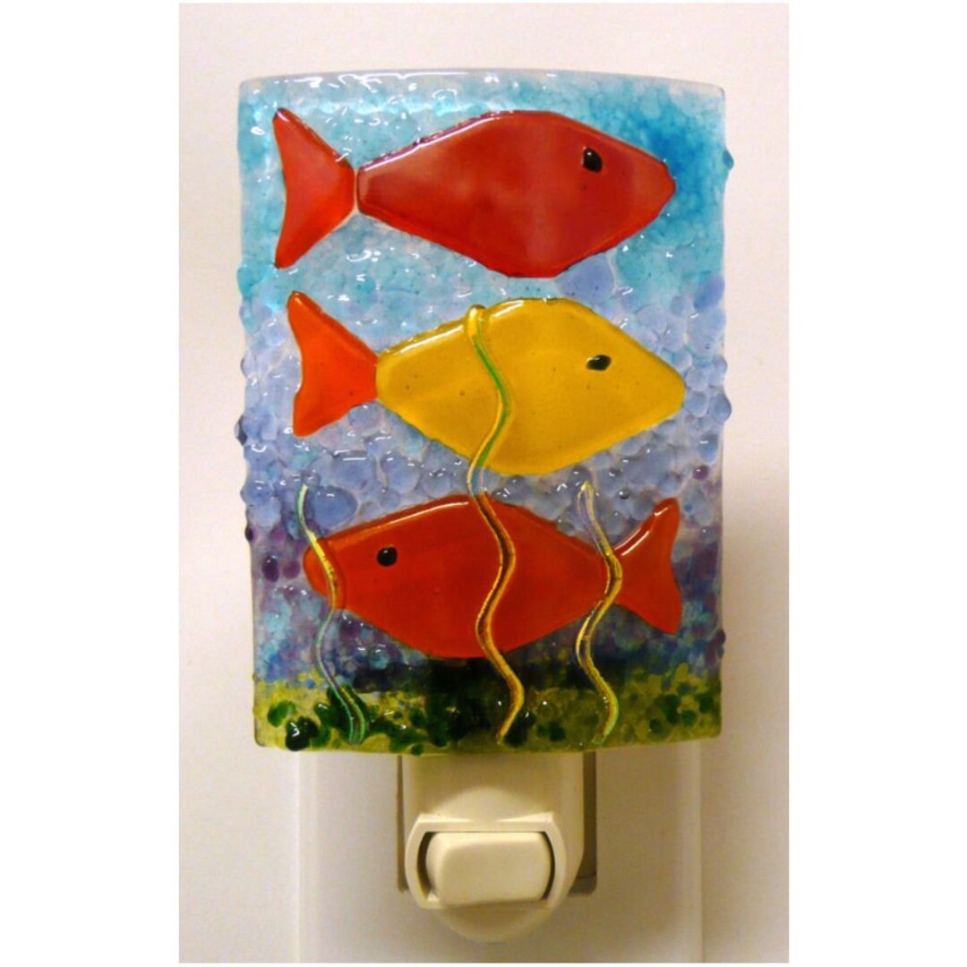 Colorful Fish Night Light - Etsy