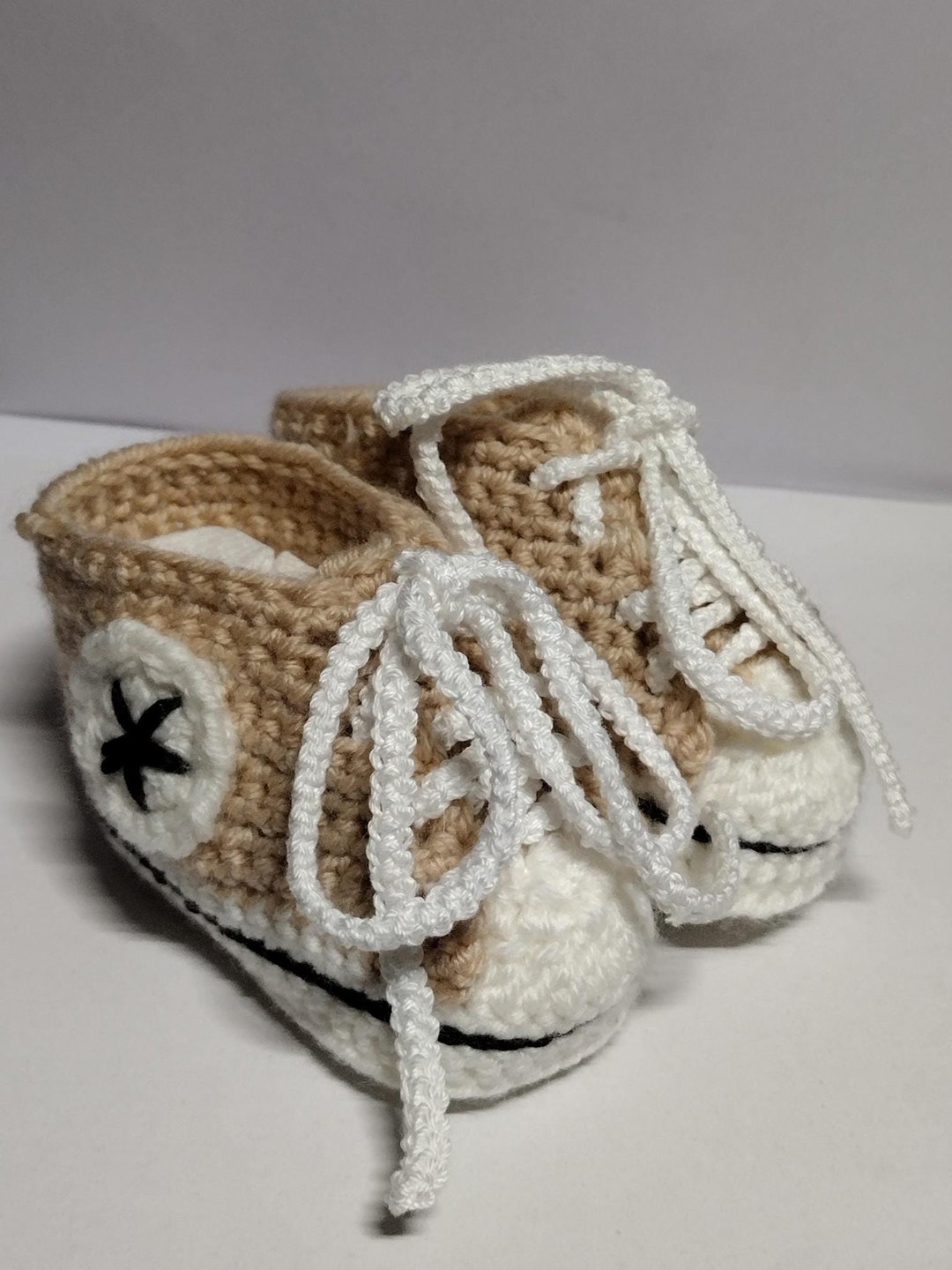 Crocheted High-top Converse-style Sneakers (baby) - Etsy