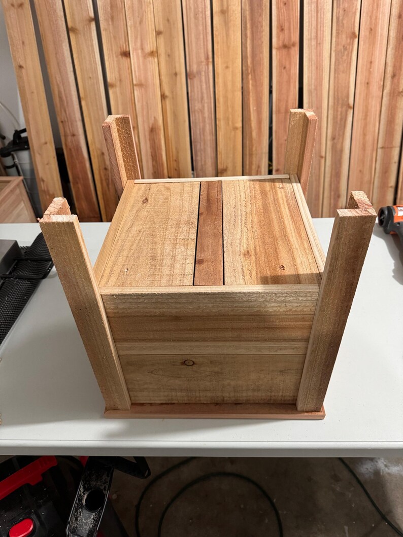 Rustic Outdoor Wooden Planter Box - Etsy