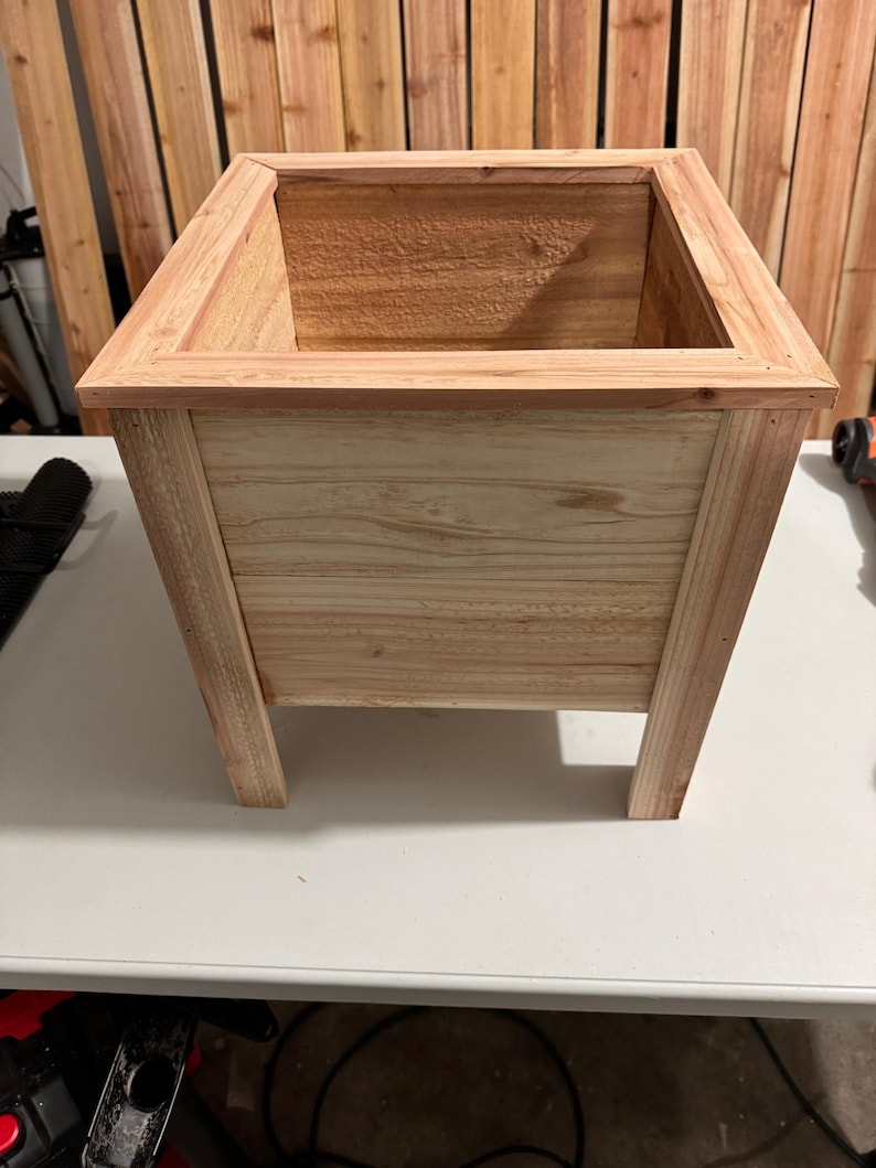 Rustic Outdoor Wooden Planter Box - Etsy