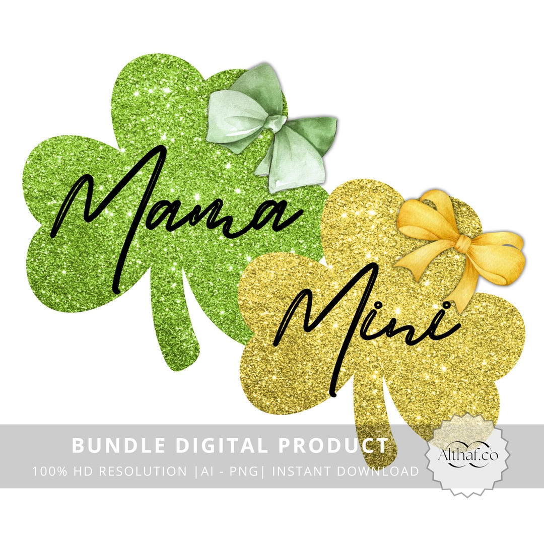 Mama Mini St Patrick's Day Png, Lucky Png, St Patrick's Day, Coquette ...