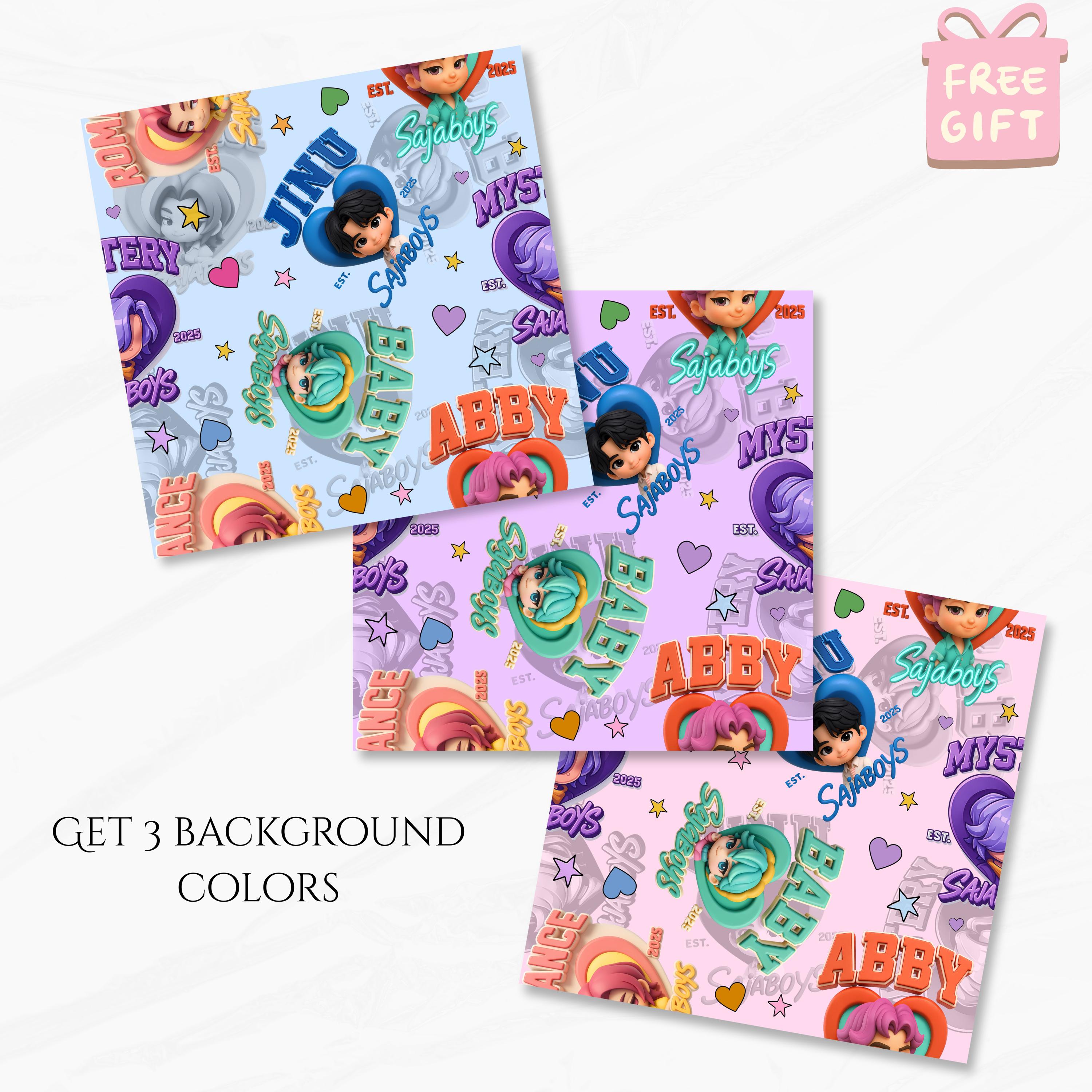 Saja Boys Inspired Seamless Pattern, Kpop Hunters Seamless Pattern ...