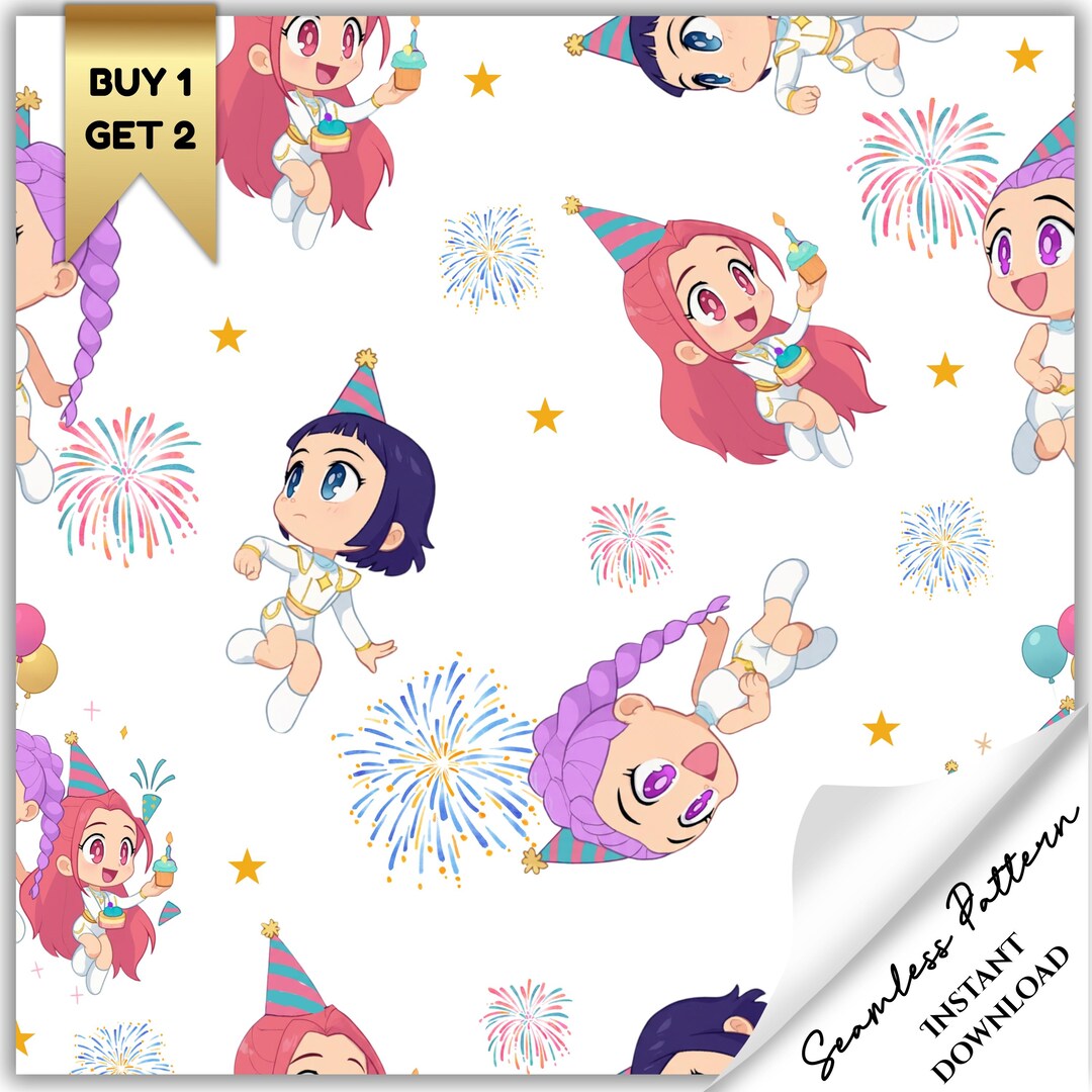 Kpop Hunters Seamless Pattern, K Pop Demon Pattern, Huntrix Digital ...