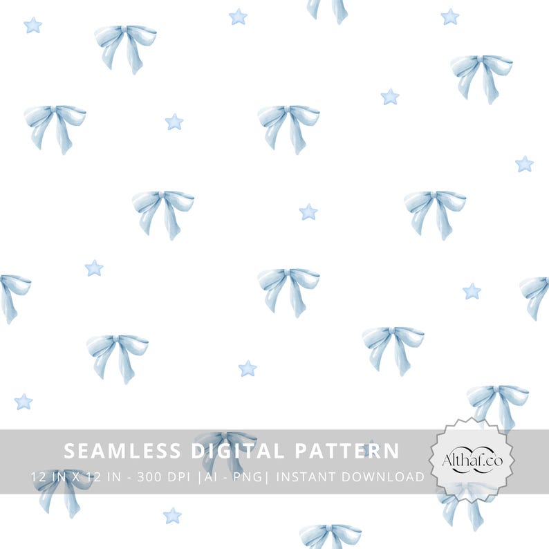Blue Toile Digital Paper, Coquette Bow Patterns, Preppy Backgrounds ...