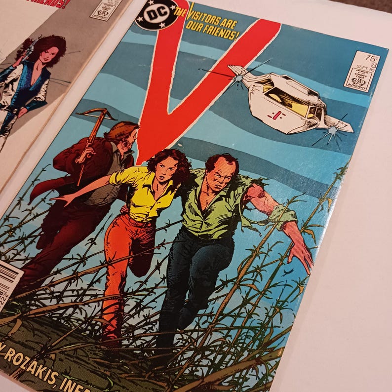 4 Vintage "v" Comic Books From the 80s - Etsy