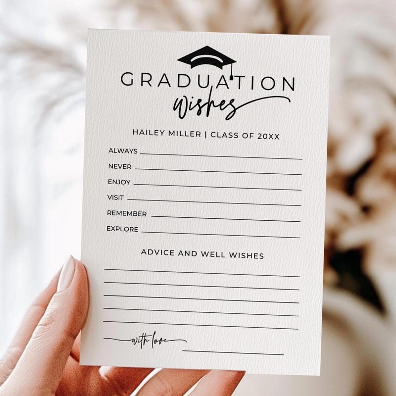 Graduation Advice Cards - Etsy