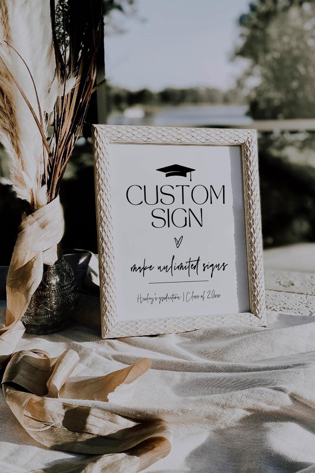 Editable Custom Sign Graduation Party Sign, Make Unlimited Graduation ...