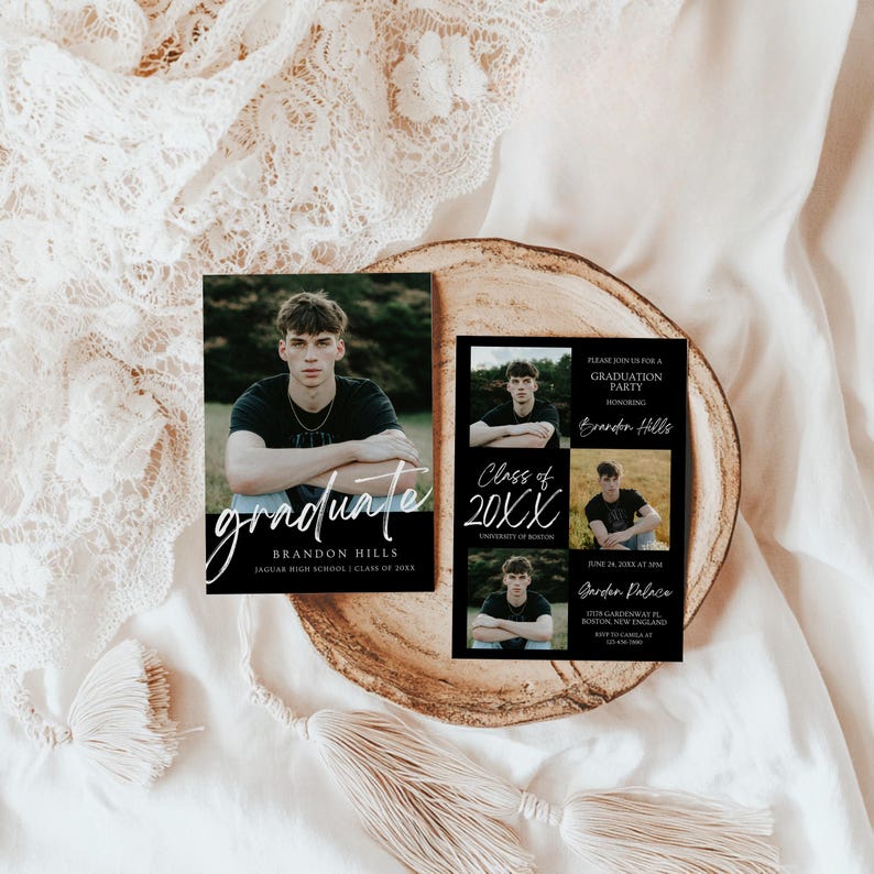 Modern Graduation Invitation 2026, Graduation Announcement 2026, Grad ...