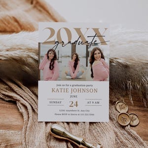College Graduation Card Template 2025, Graduation Party Invite, Grad ...