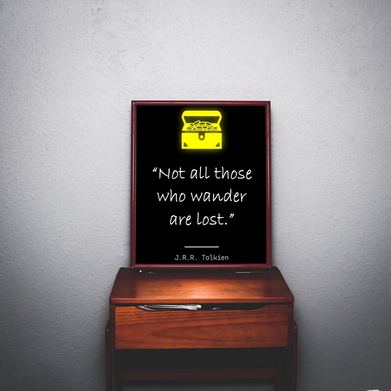 JRR Tolkien Quote Art, Print Wall Art Decor, Digital Download ...