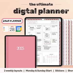 2025, 2026 & Undated Digital Planner, Goodnotes Planner,daily Planner ...