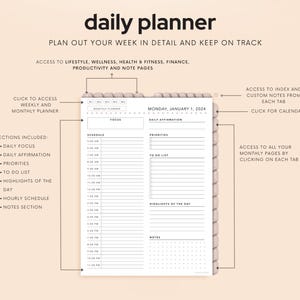 2025, 2026 & Undated Digital Planner, Goodnotes Planner,daily Planner ...